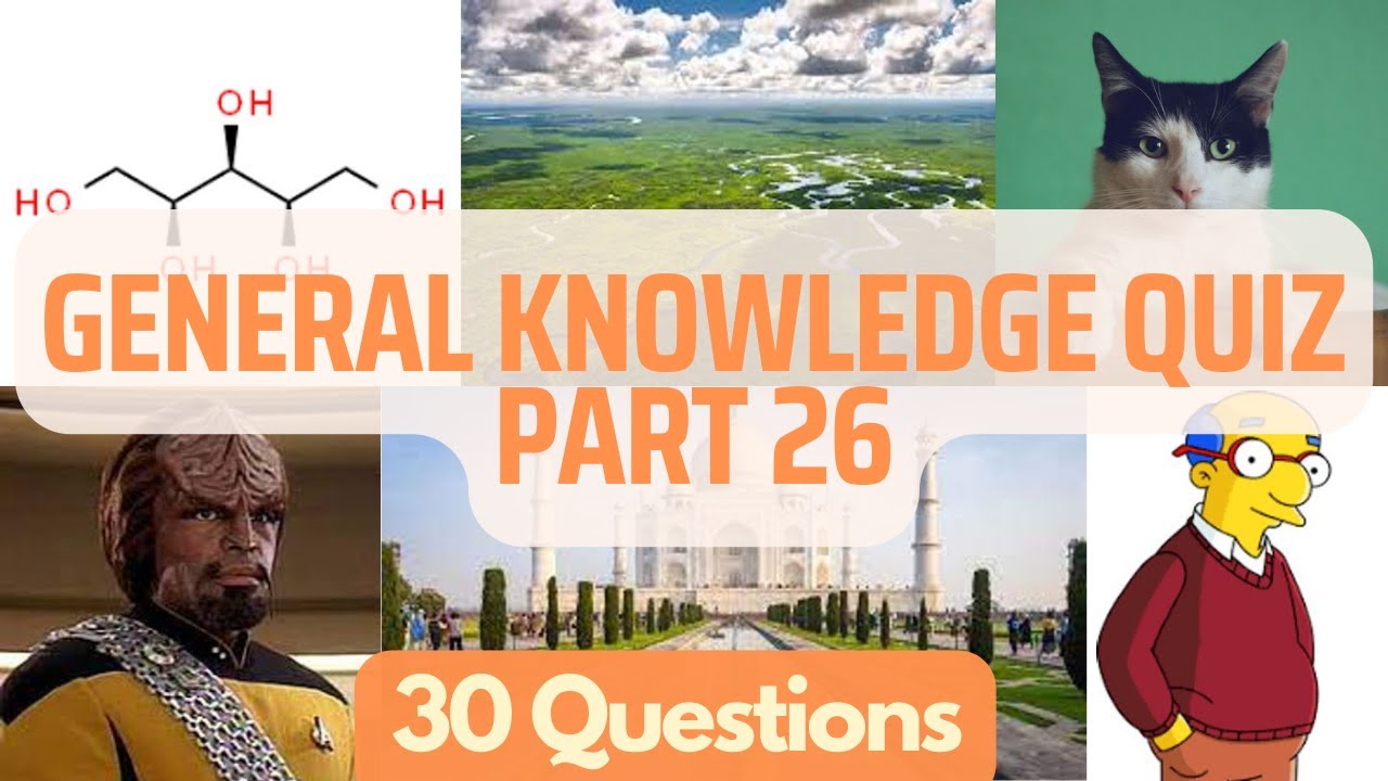 General Knowledge Pub Quiz Trivia | Part 26 - YouTube