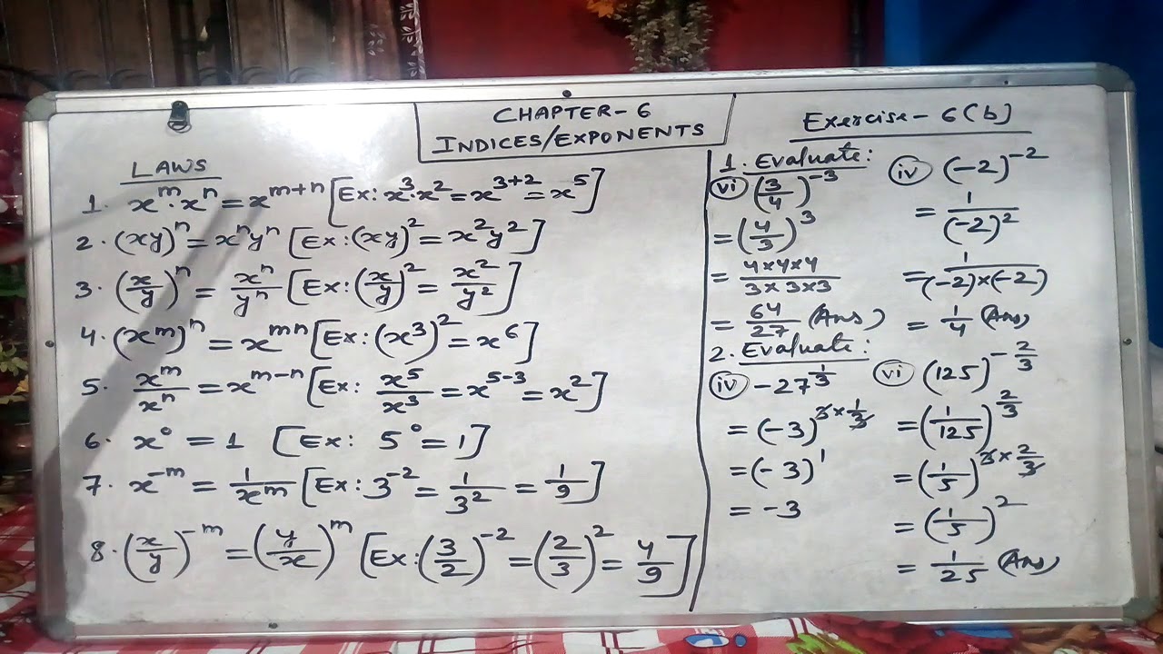Indices/Exponents - YouTube