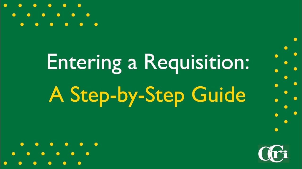 Entering a Requisition in SSB9 - YouTube