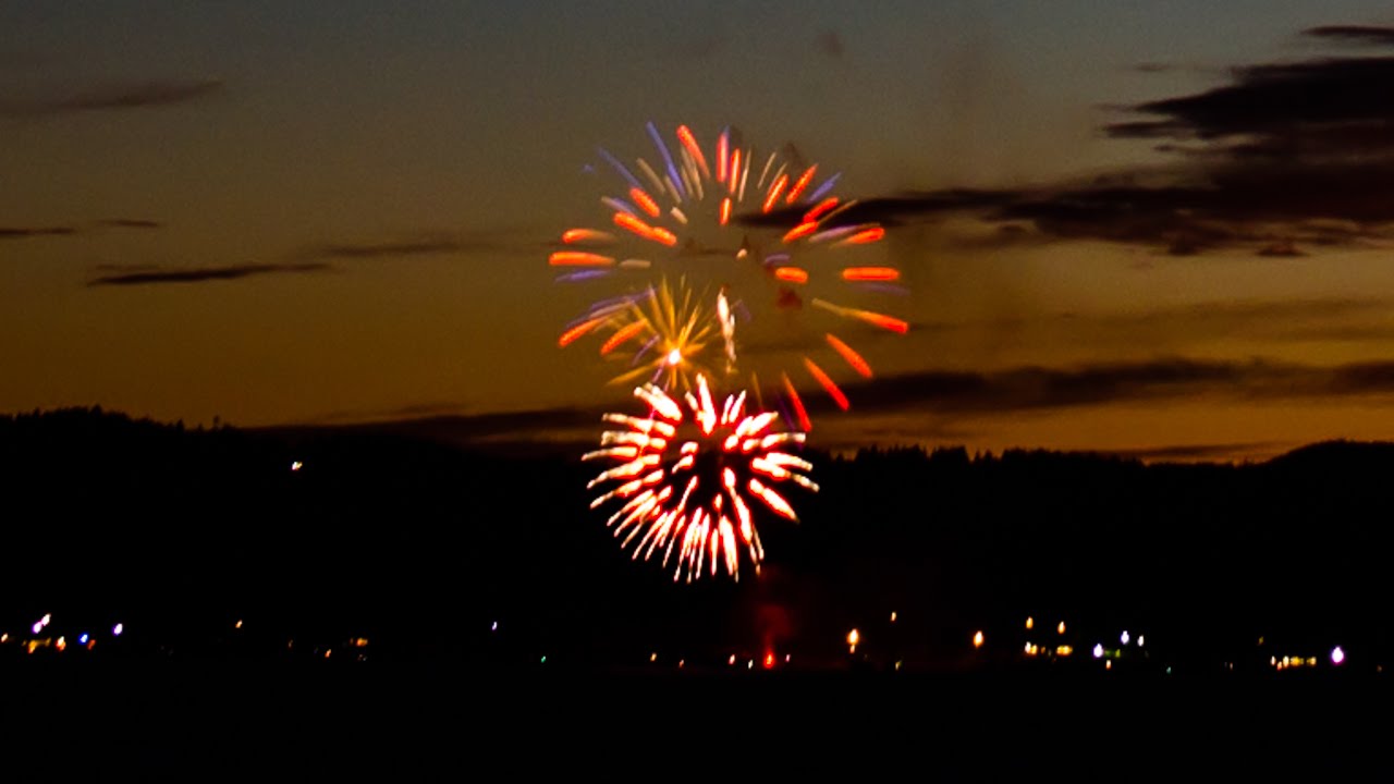 Fern Ridge - July 4, 2015 - Sunset & Fireworks Time Lapse - YouTube