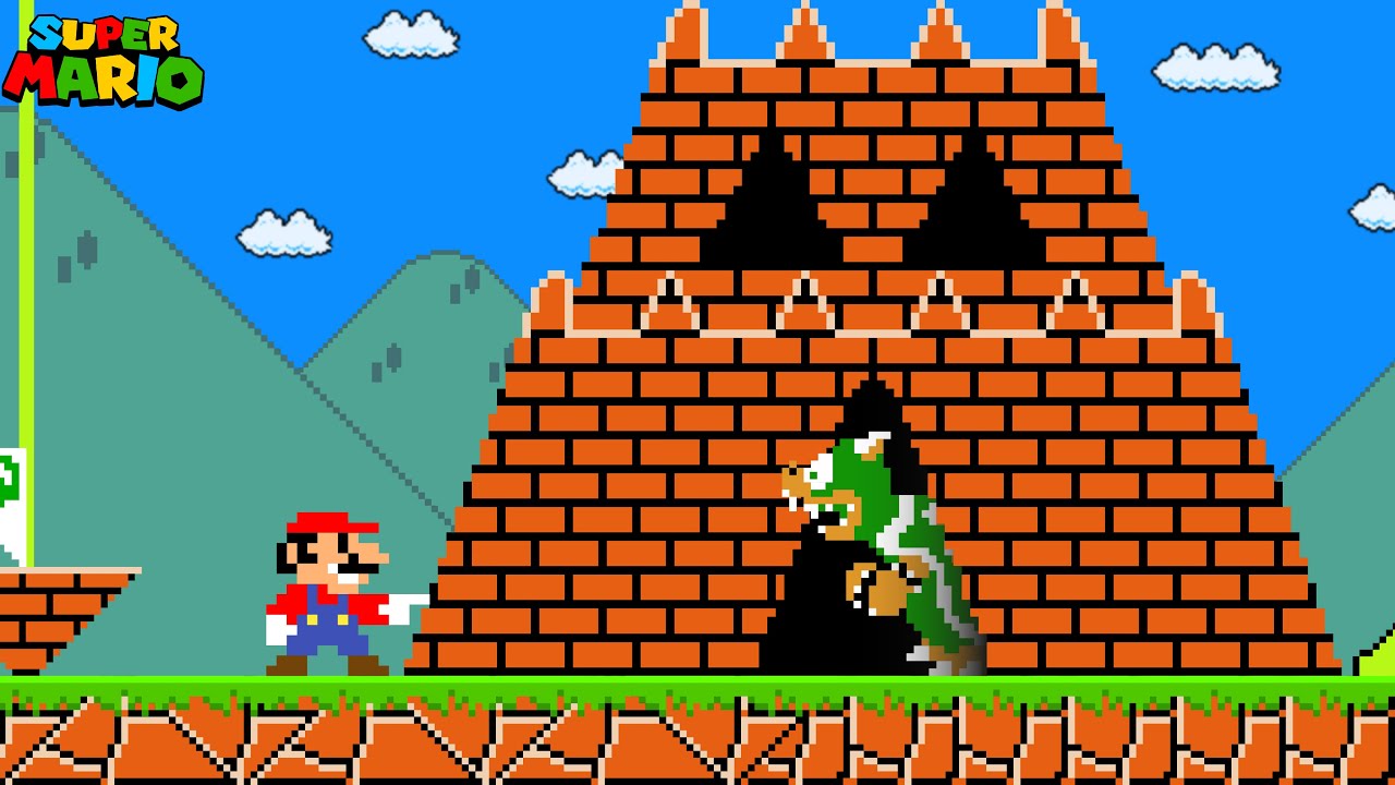 Cat Mario: Everything Turn To TRIANGLE Mario Touches It - YouTube