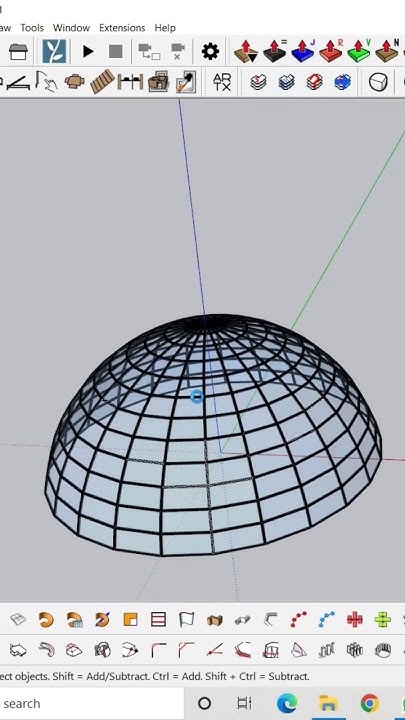 Design dome in SketchUp. #like #share #comment #subscribe #design #model #shorts #interiordesign ...