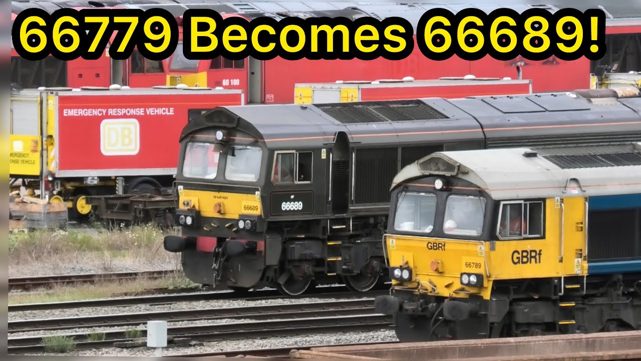 FINAL Produced Class 66 66779 'Evening Star' Becomes 66689 - Plus 66789 ...