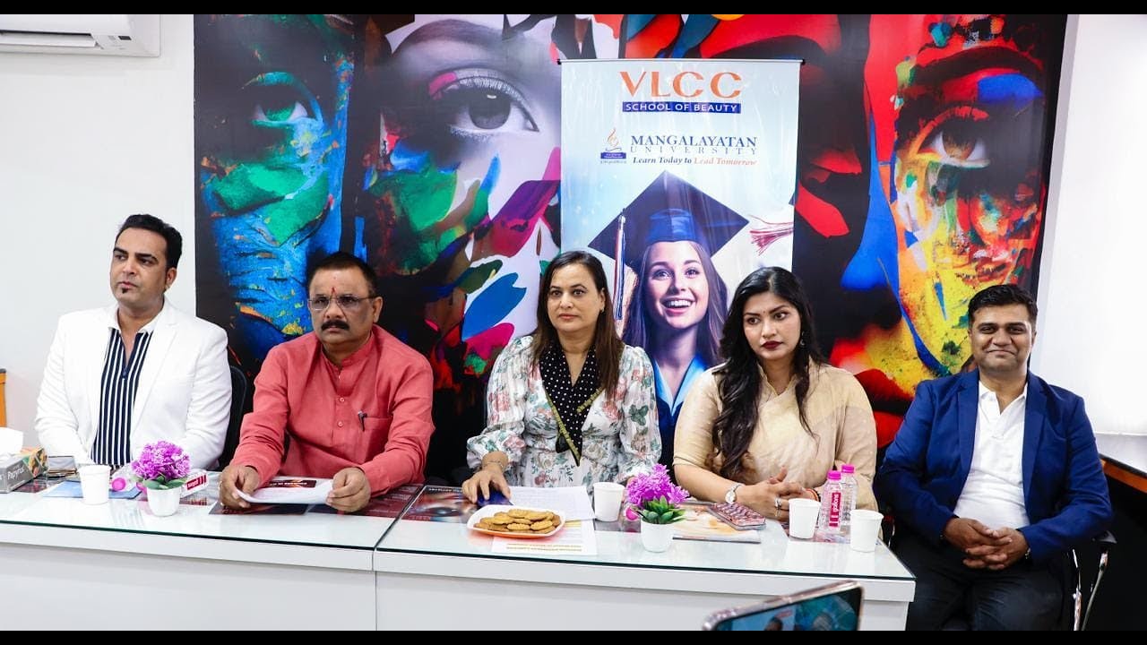 VLCC SCHOOL OF BEAUTY VARANASI PRESS CONFERENCE - YouTube