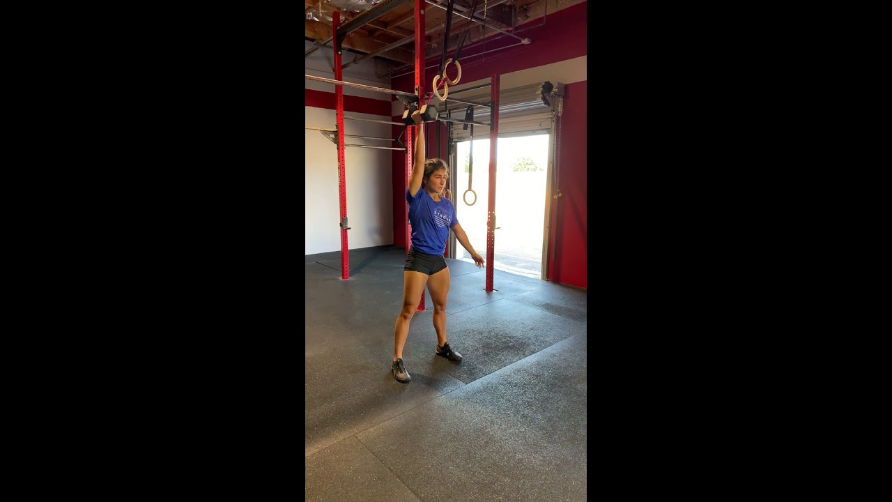 Single Arm Dumbbell Hang Snatch - YouTube