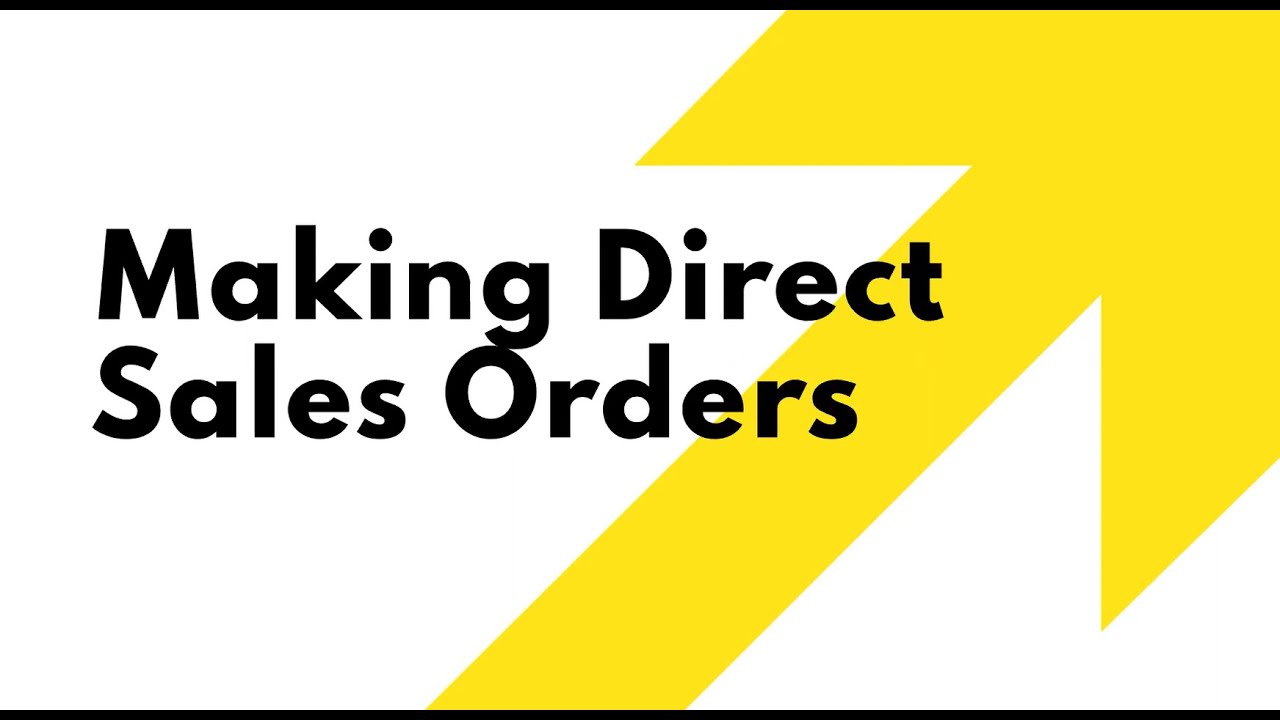 Direct Sales order - Incluziv Retail - YouTube