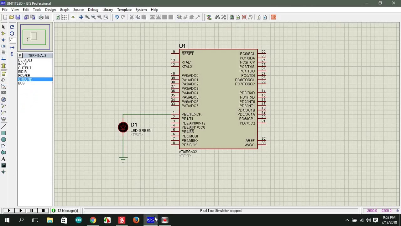 How to make the LED Blink AVR Mocrocontroller - YouTube