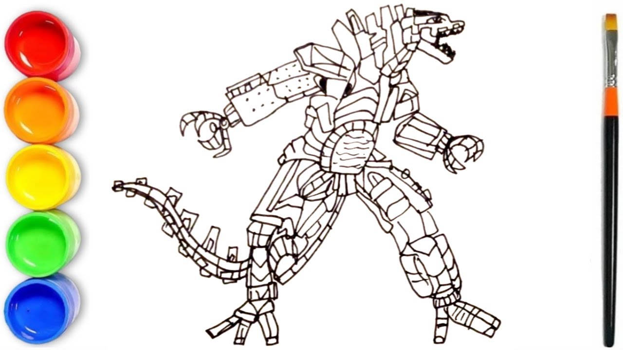 How to draw Mechagodzilla | Mechagodzilla | Godzilla x Kong The New ...