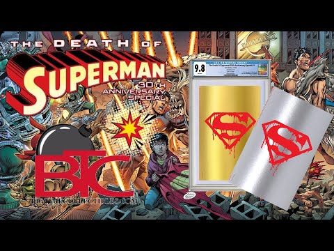 Death Of Superman 30th Anniversary | Big Time Collectibles | Silver and Gold Foil Exclusives