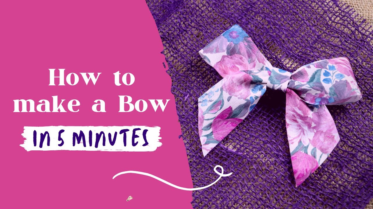 How to Make a Bow in 5 Minutes - YouTube