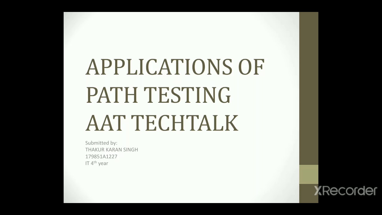 APPLICATIONS OF PATH TESTING YouTube applications-of-path-testing-youtube