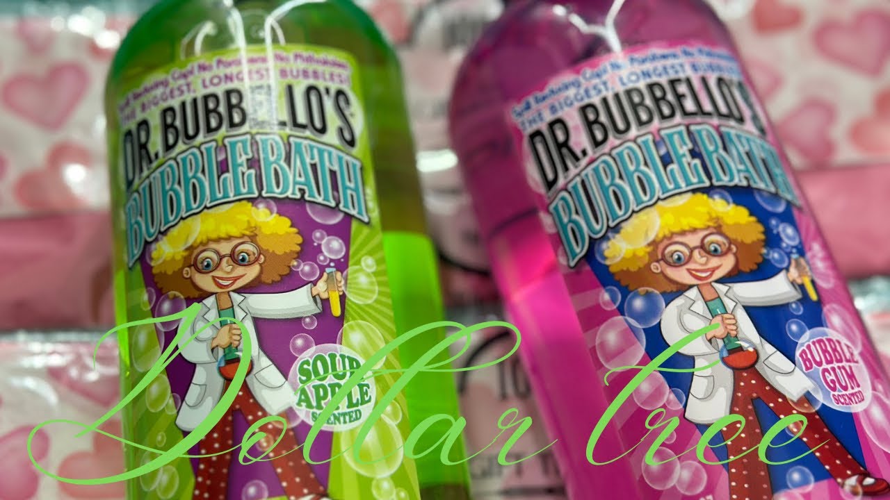 🫧 DOLLAR TREE BUBBLE GUM BUBBLE BATH, APPLE BUBBLE BATH, VALENTINES ...