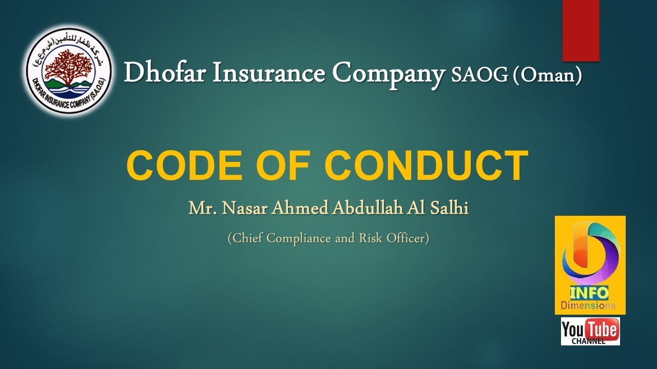 Code of Conduct - Mr. Nasar Ahmed Al Salhi (Chief Risk and Compliance ...
