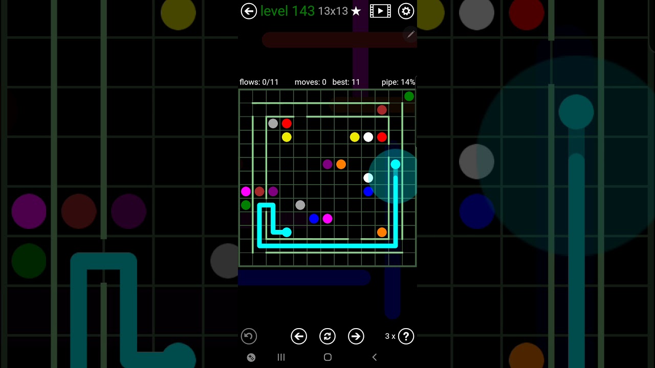 How To Solve Flow Free Courtyard Spin Level 143 13x13 Hard Board Walk ...