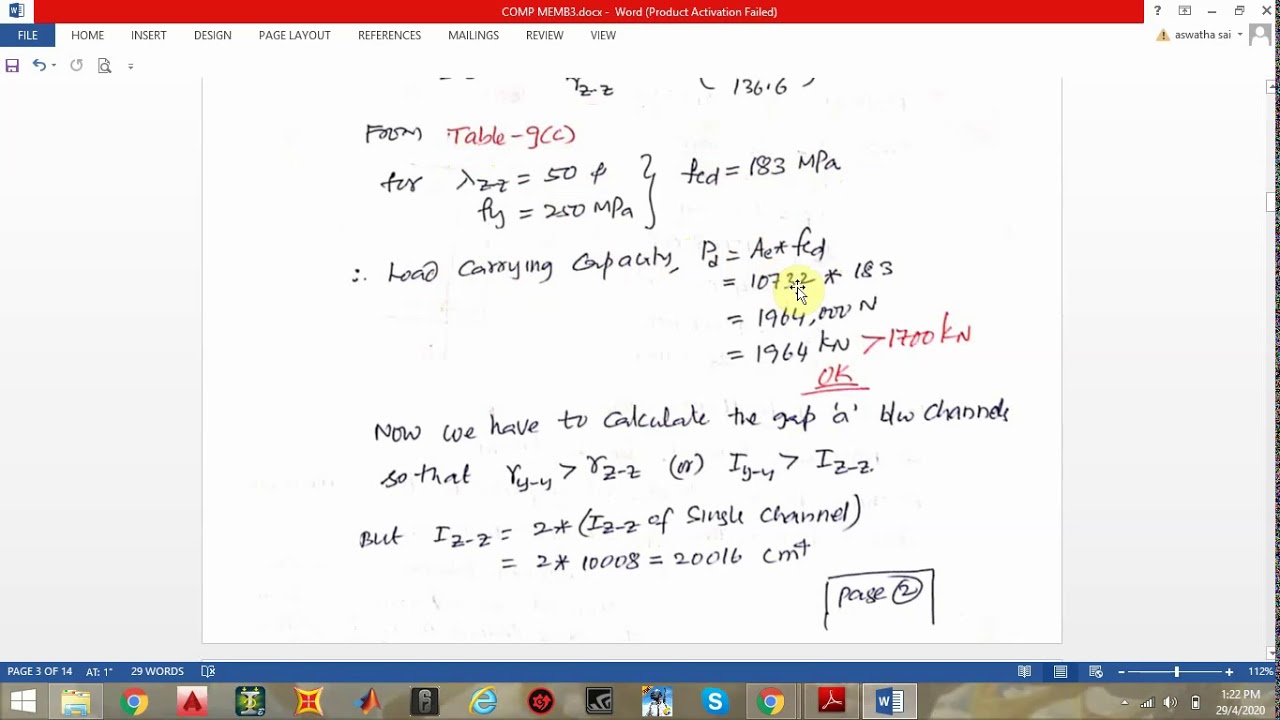 Design of a Laced Column - YouTube
