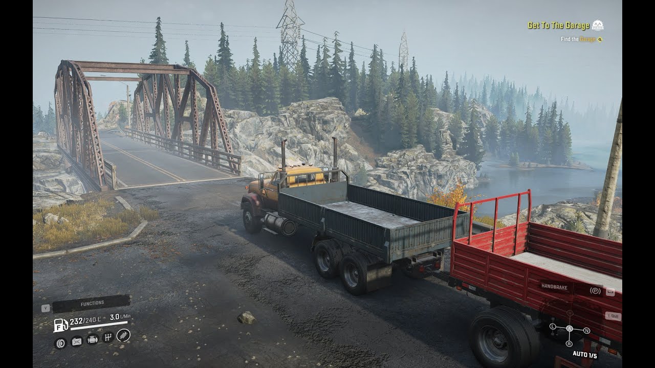 E003 | SnowRunner | Black River - Old Bridge Reconstruction - YouTube