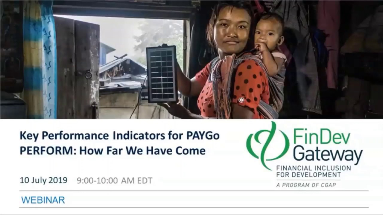 FinDev Webinar | Key Performance Indicators for PAYGo PERFORM: How Far ...