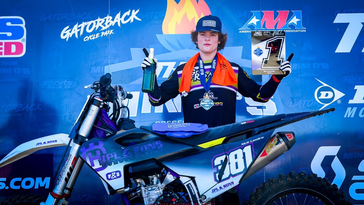 Nick Lemire Wins 450 C MX at 2024 Mini O's - YouTube