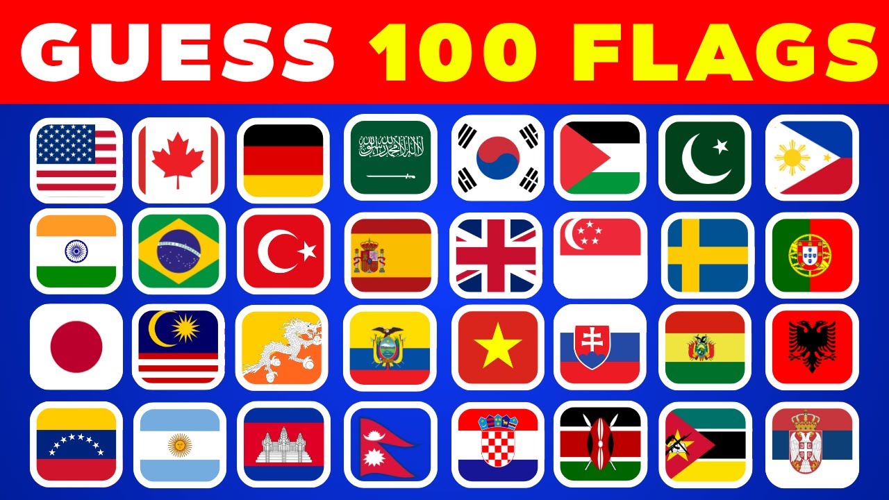 🔥 100 Country Flags Quiz | Test Your World Knowledge | Brain Z Quiz ...
