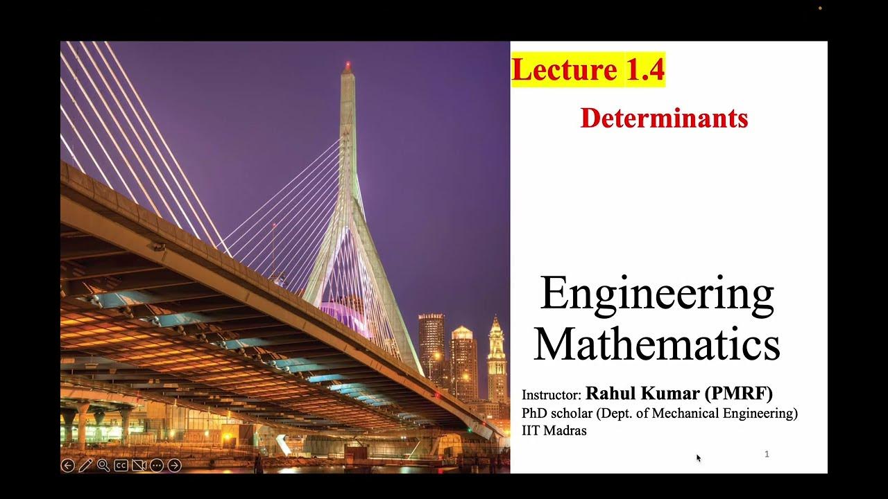 Engineering Mathematics | GATE - Mechanical | Linear Algebra | Lecture ...