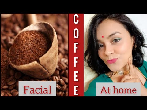 COFFEE FACIAL | How to do coffee facial at home | Brightening and ...