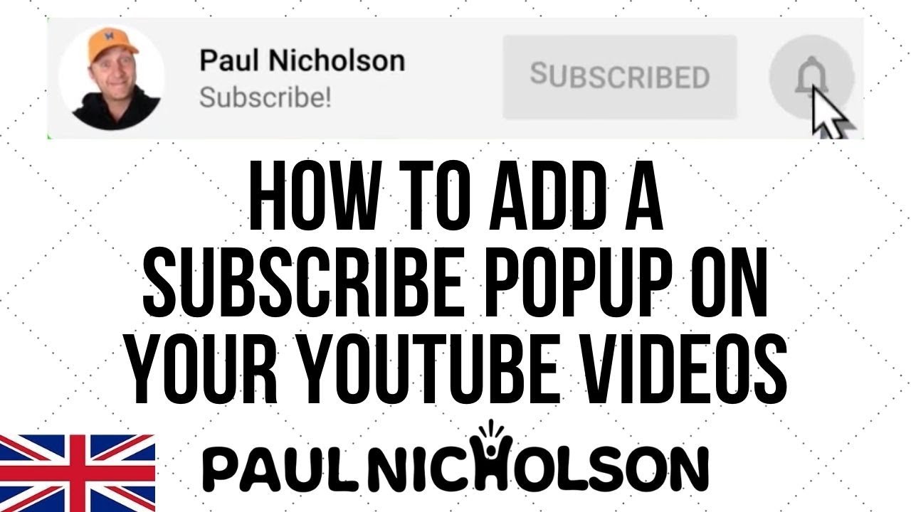 How To Add A Subscribe Popup And Bell Reminder To Your Youtube Videos ...