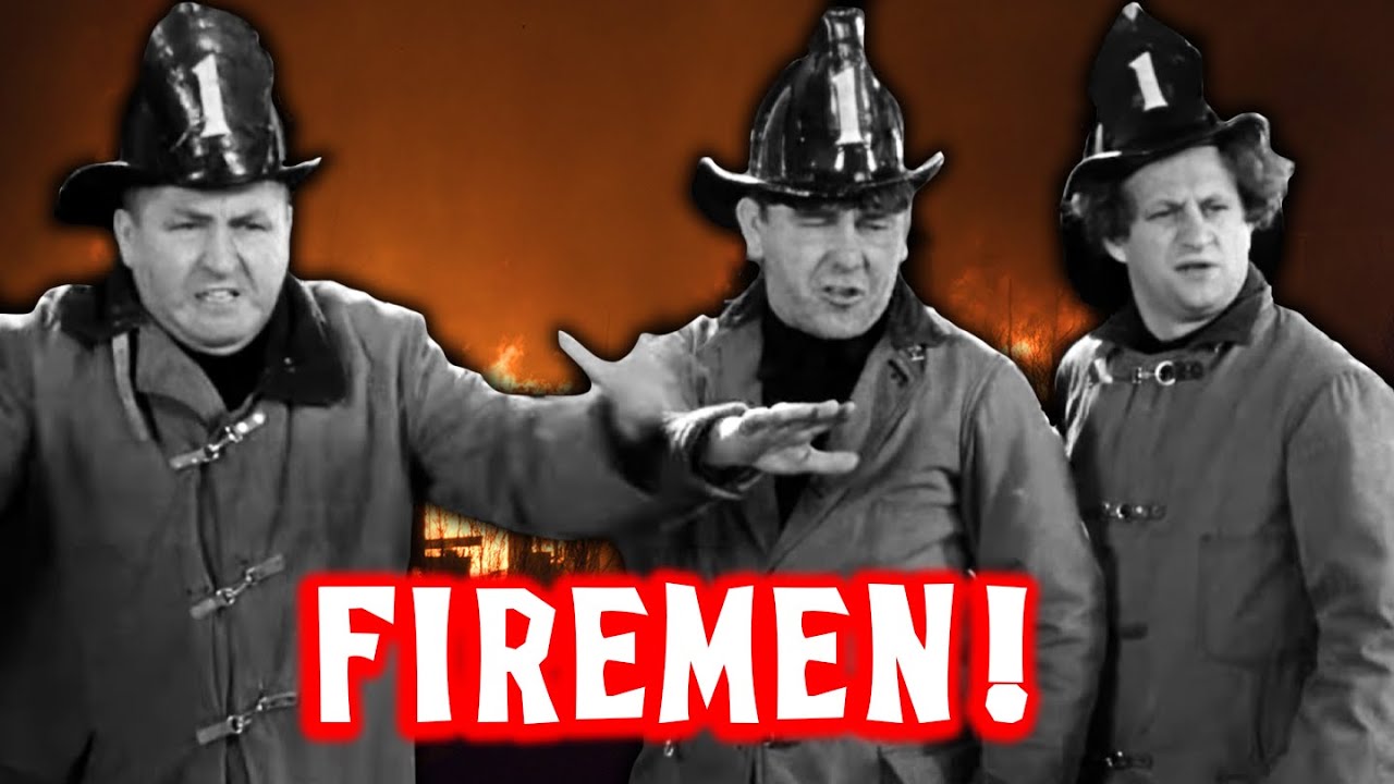THREE STOOGES classic Scenes - The Stooges are FIREMEN - YouTube
