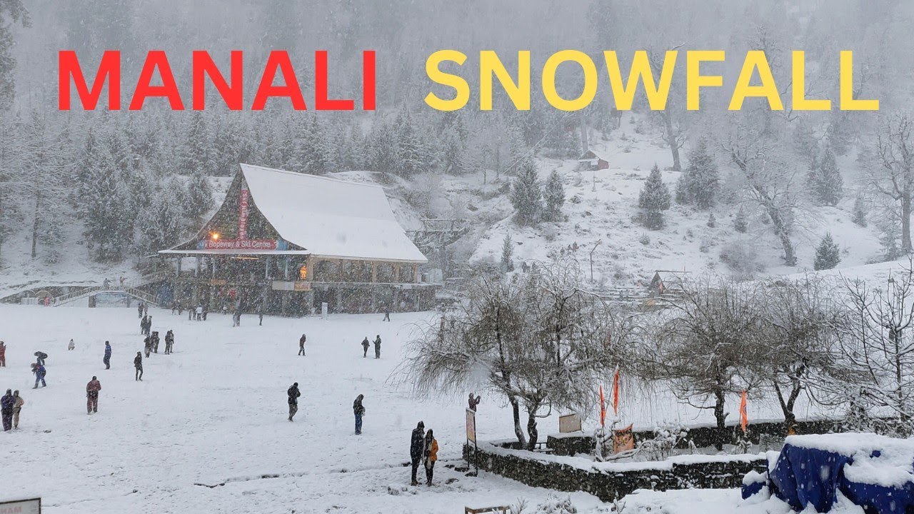 Manali Live Snowfall Latest Moments December, 2024 - YouTube
