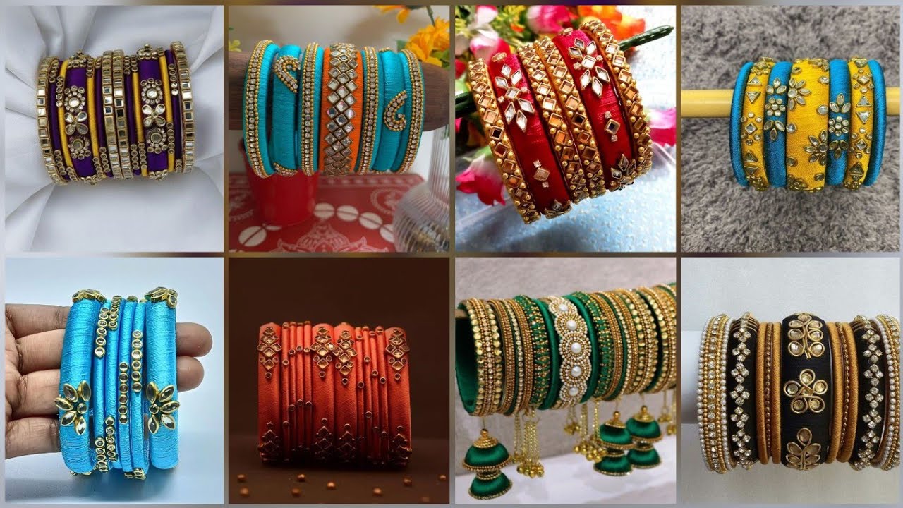 Latest Silk Thread Bangles Designs 2024/Latest Silk Thread Bangles ...