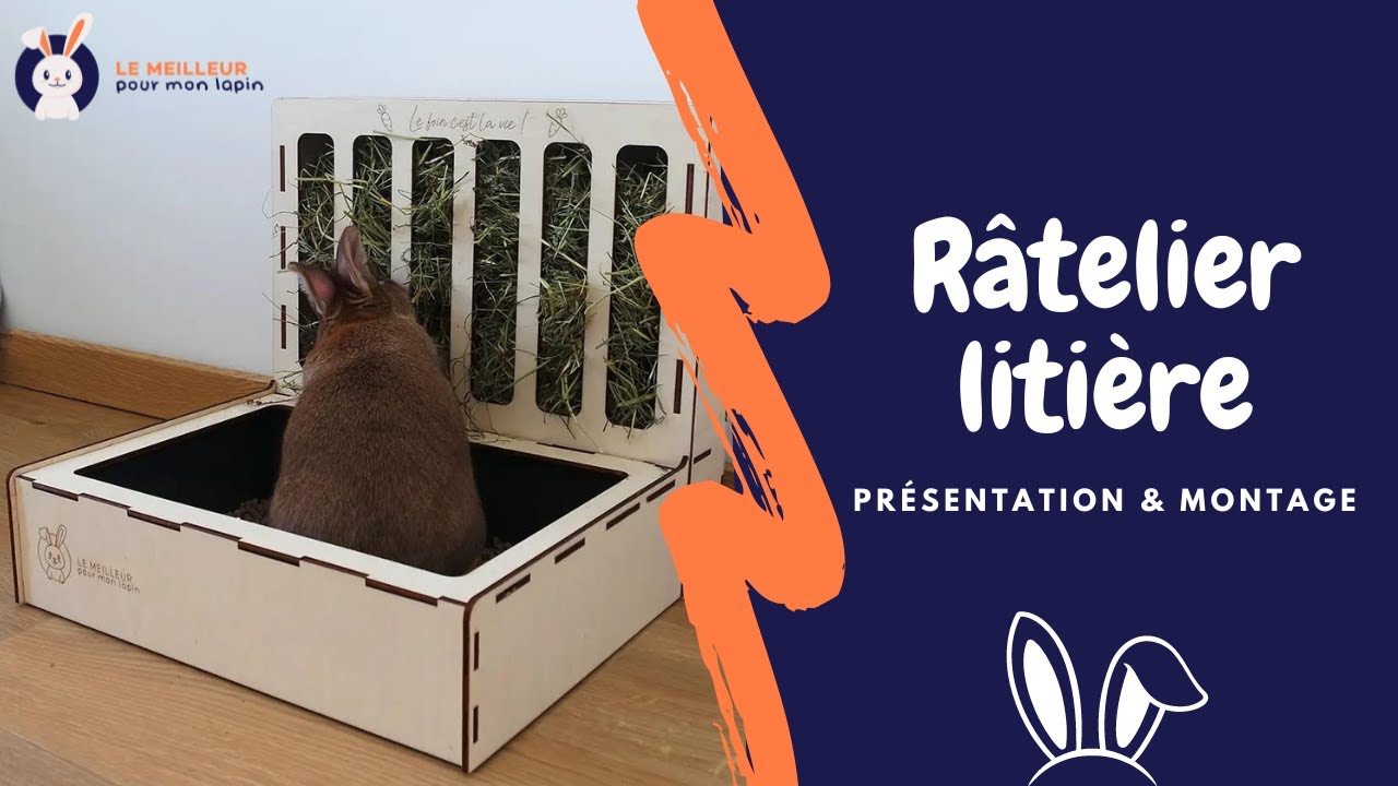 Montage du râtelier litière Le meilleur pour mon lapin - YouTube