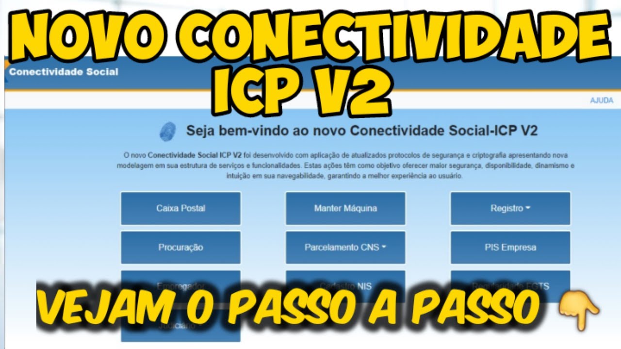Conectividade ICP V2- PASSO A PASSO 🤗😉SEFIP-GFIP-FGTS - YouTube