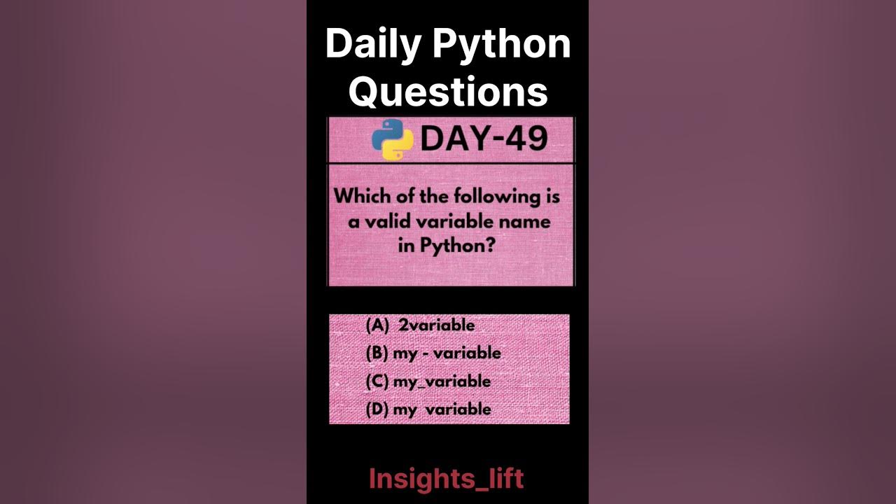 Write answer in comment section. #learnpython #coding #dailyquiz - YouTube