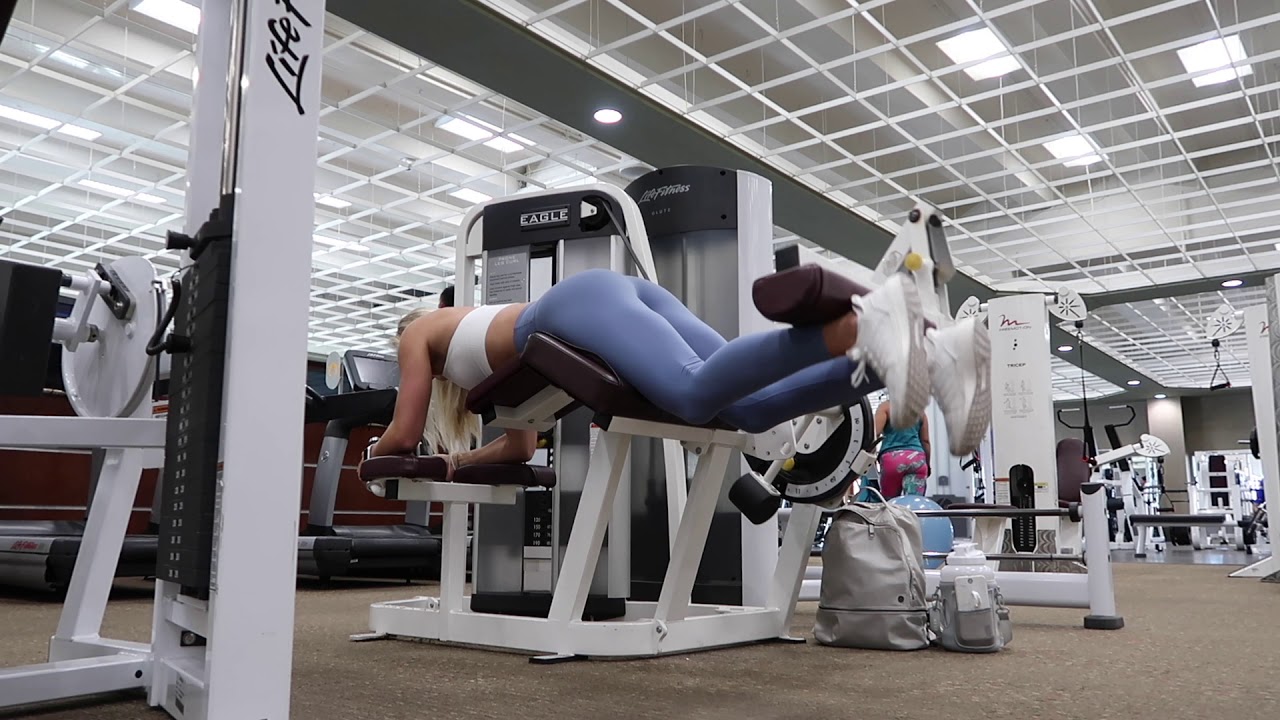 Prone hamstring curl - YouTube