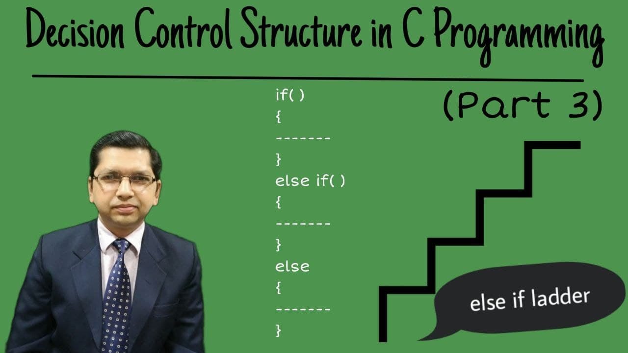 else if ladder in C Programming | Decision Control Structure | By ...