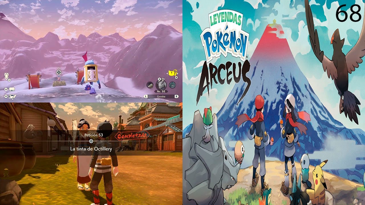 68. Leyendas pokémon Arceus - Arena del Glaciar y la tinta de octillery ...