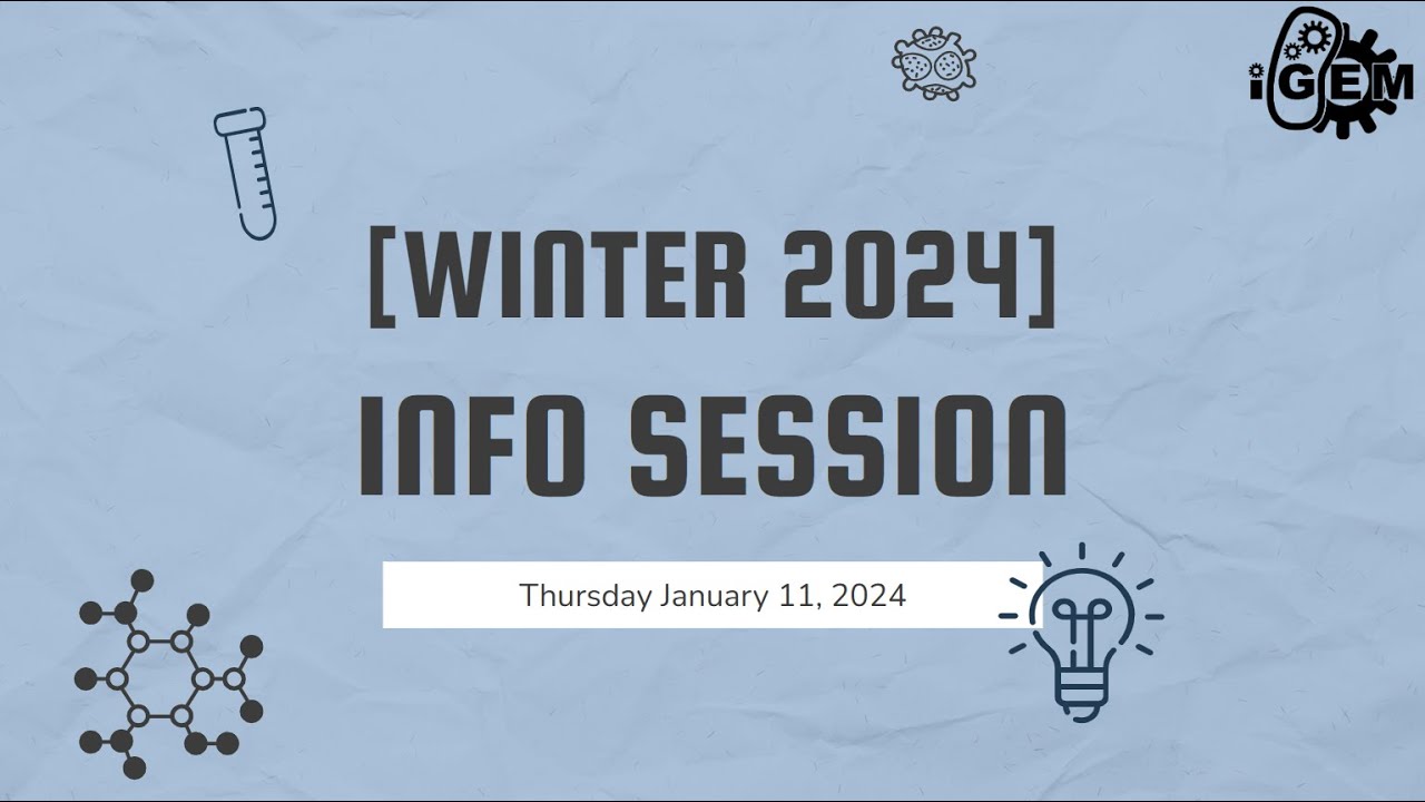 iGEM 2024 Info Session - YouTube