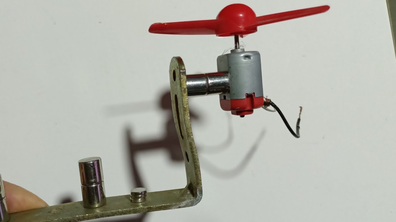 diy stationary magnetic field generator with DC motor - YouTube