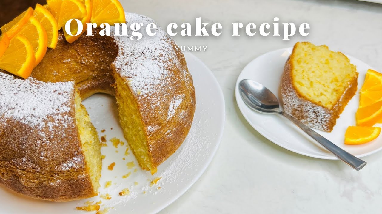 Orange cake recipe (doolsho mcn badan sidan usamayso) - YouTube