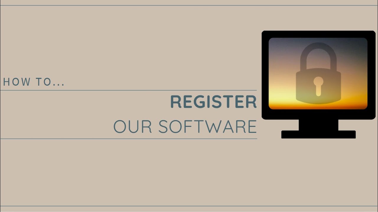 Register - Video Tutorial - YouTube