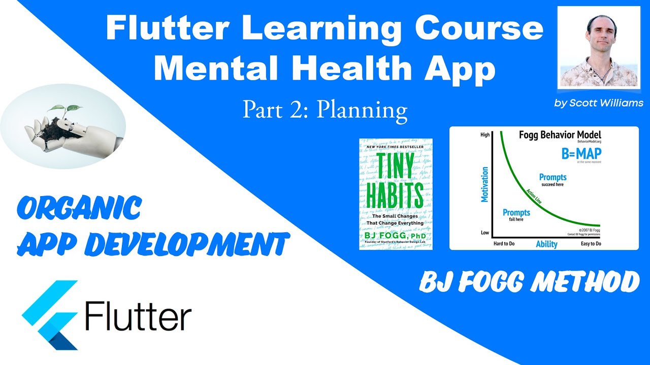 Flutter Training Course Tutorial - Part 2: Planning, BJ Fogg Method & Organic App Development ...