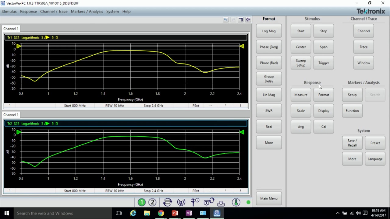 Tektronix TTR500 Series Vector Network Analyzers Making Phase and Group ...