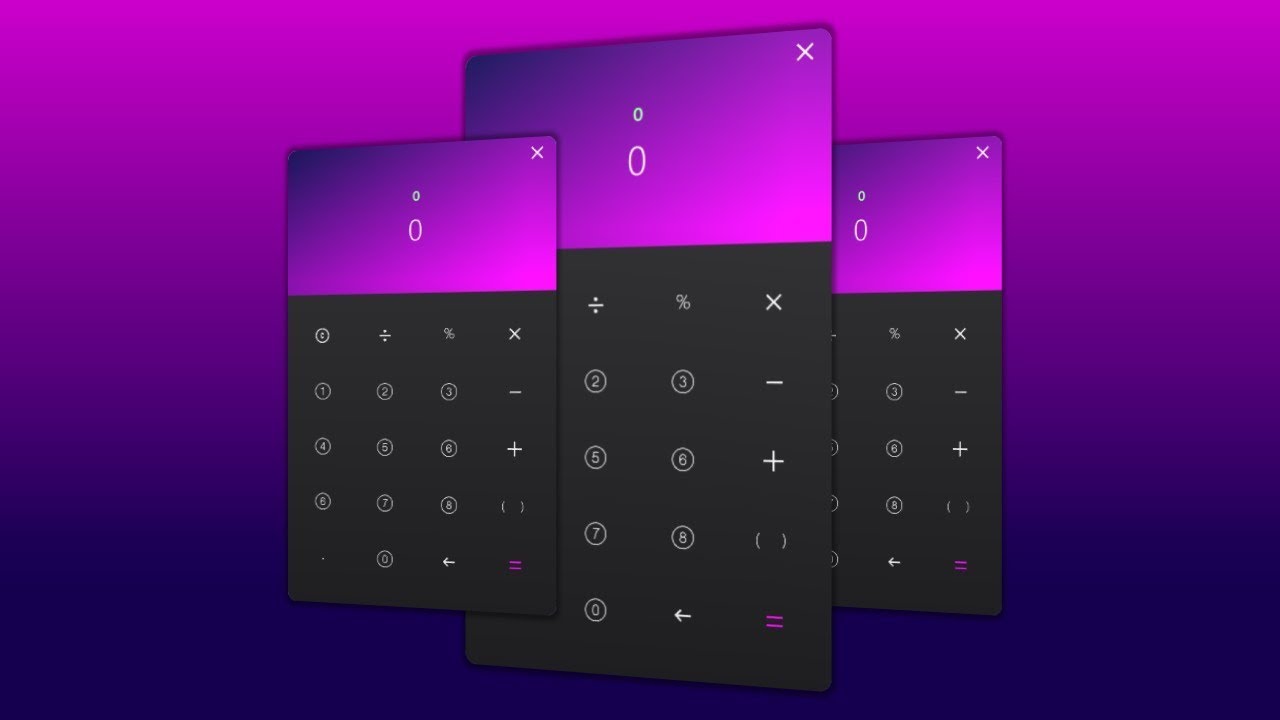 Awesome Animated Winform Calculator Bunifu Ui 1 5 3 And Up Youtube