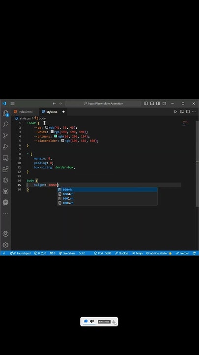 Input Placeholder Animado #webdesign #frontend #programming #webdevelopment #html #css #htmlcss ...