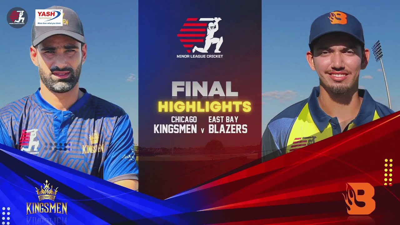 MiLC T20 Final Highlights: Chicago Kingsmen vs East Bay Blazers - YouTube