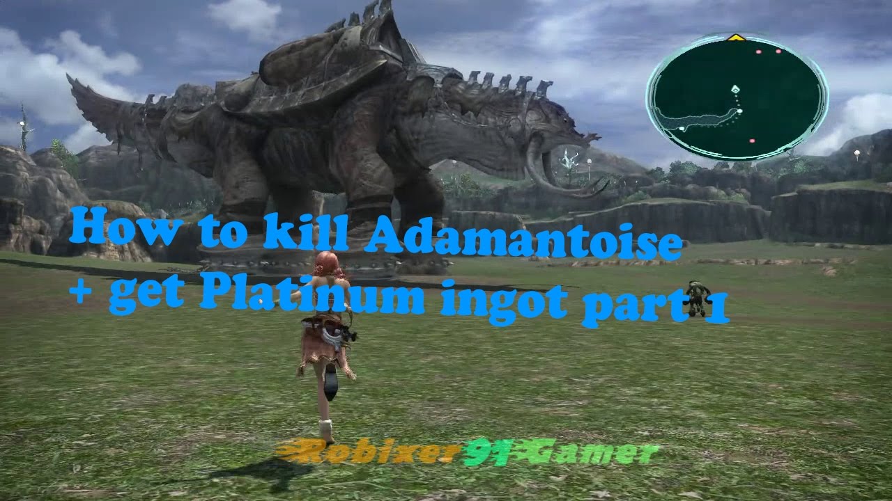 Final Fantasy XIII How to kill Adamantoise + get Platinum ingot part 1 ...