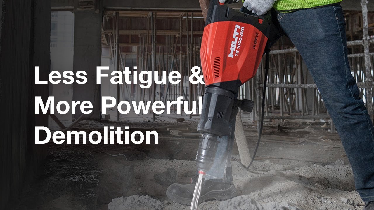Hilti TE 1000-AVR Demolition Hammer | Break & Chisel Floors with Better ...