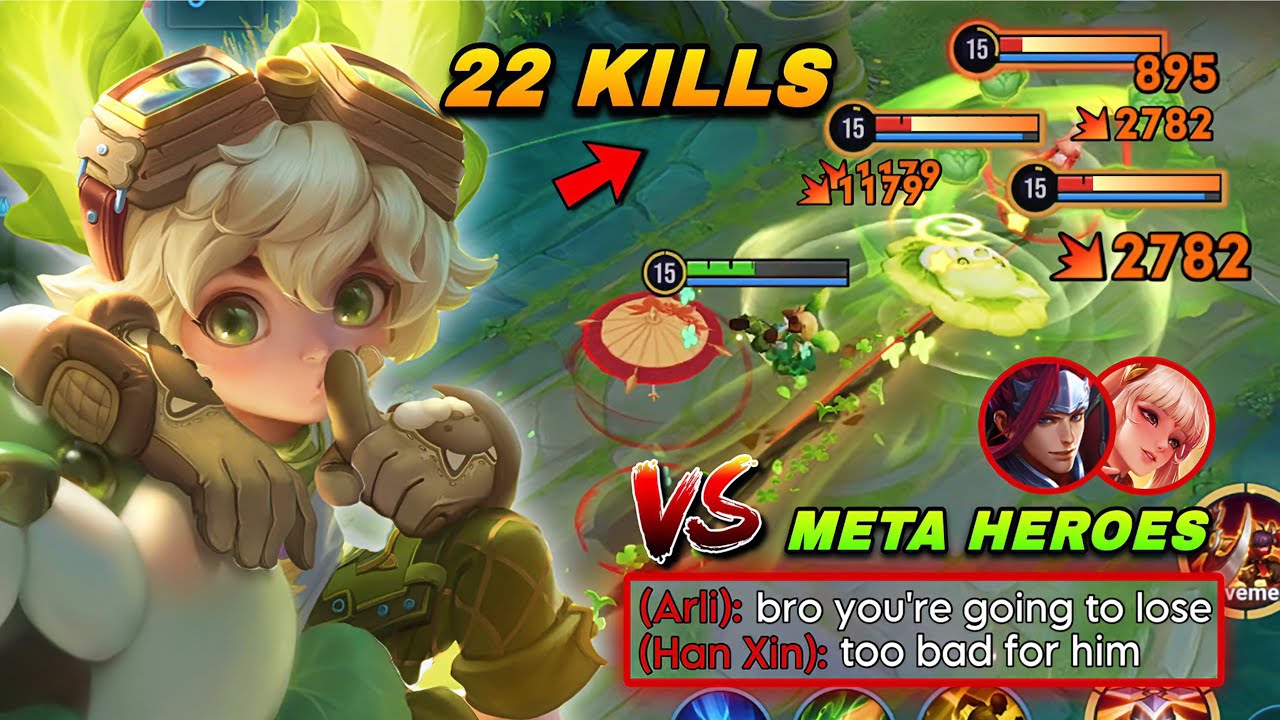 TOP 1 FANG AGAINST META HEROES ARLI & HAN XIN IN GRANDMASTER 150 ⭐️ ...