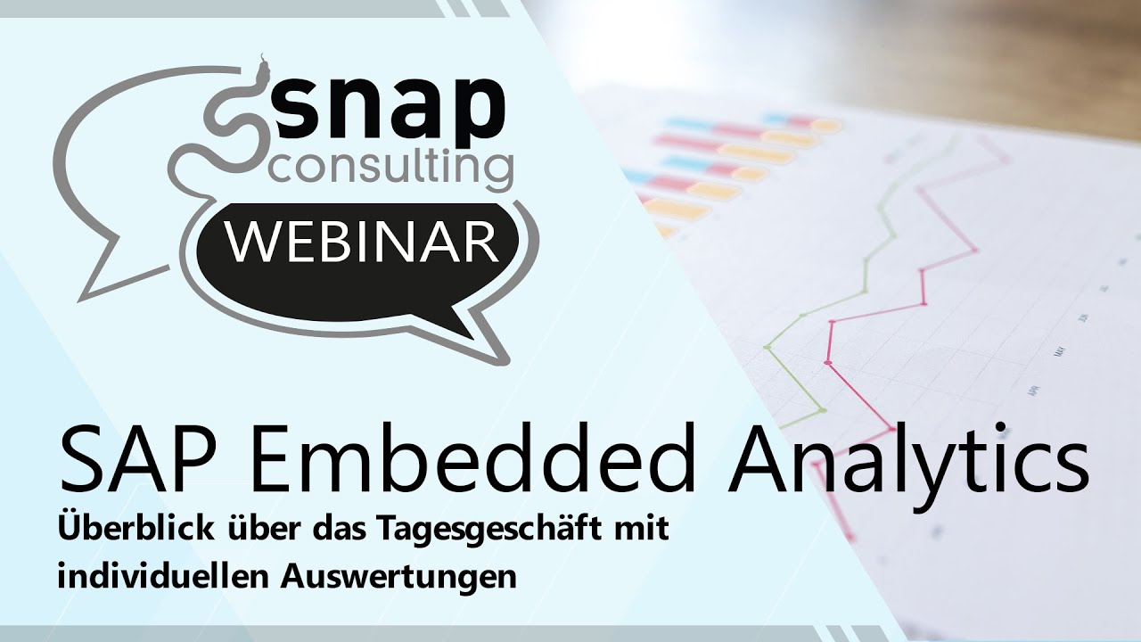SAP Embedded Analytics | snap Webinar | 14.09.2021 - YouTube