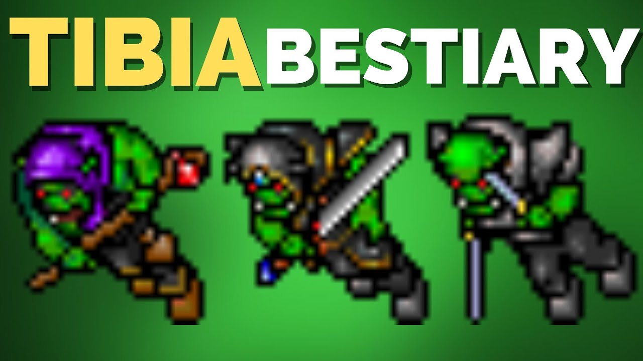 TIBIA BESTIARY Orc Berserker, Leader, Rider, Shaman, Spearman, Warlord ...