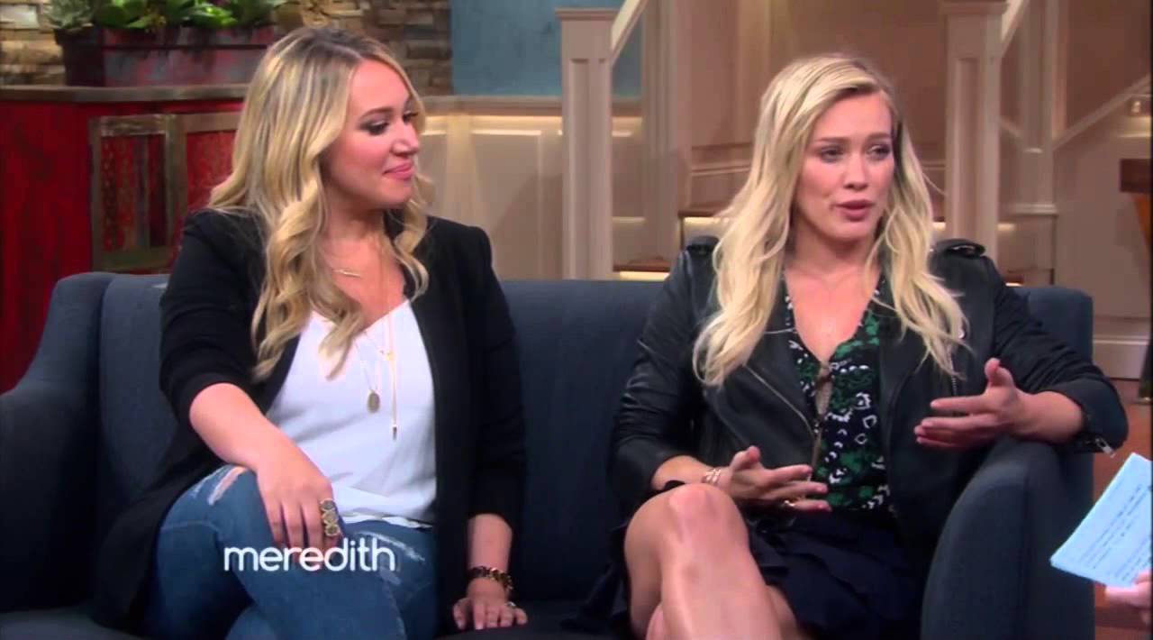 Hilary Duff and Haylie Duff on the Meredith Show (17 September 2015 ...